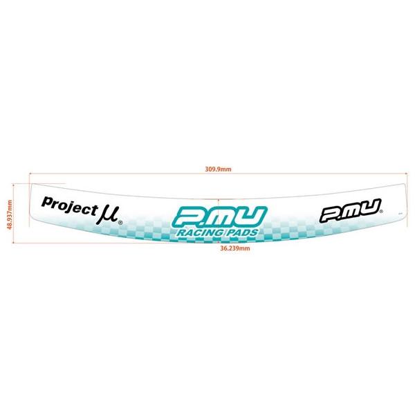 品番：ST-VSB1Aメーカー名：Project Mu プロジェクト・ミュー品名：ヘルメットシールドステッカータイプ：ベルタイプサイズ：幅310 高さ49 中央36JANコード：4514149702702pmu promu Project ...