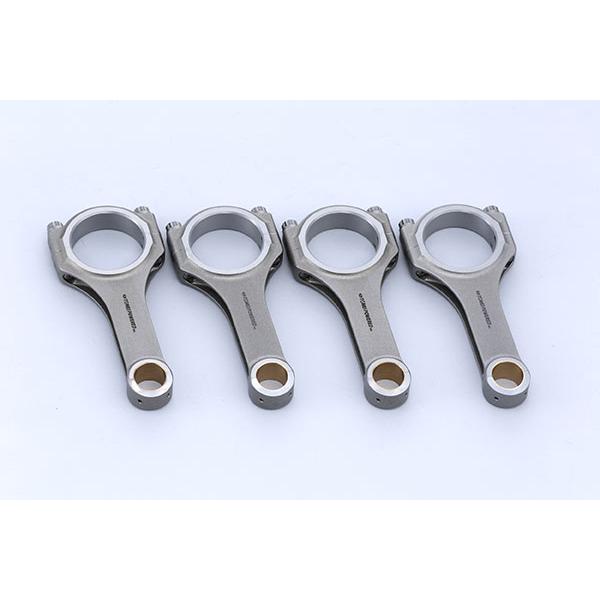 品番：125008品名：FORGED H-BEAM CONROD KITコンロッド：中心距離 130.5mm大端部径×厚さ φ55×21.4mm小端部径×厚さ φ23×21.4mm材質 SNCM439コンロッドボルト：ネジサイズ 3/8-2...