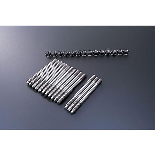 品番：193013品名：MAIN STUDS SET内容：・ボルトL×3・ボルトS×11・ナット×14材質：・ボルト SNCM439 (WPC処理)・ナット SCM435引張強度 220,000psi (155kgf/mm2)硬度 HRC4...