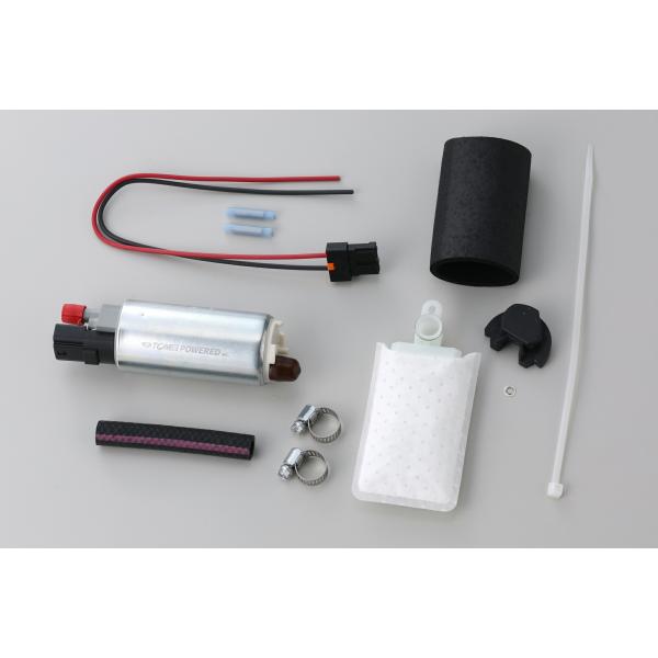 品番：183018品名：FUEL PUMPポンプサイズ：Φ40 W124mm排出量（燃圧）：190L/h(3kg/cm2)方式：トロコイドTOMEI POWERED FUEL LINE 燃料系