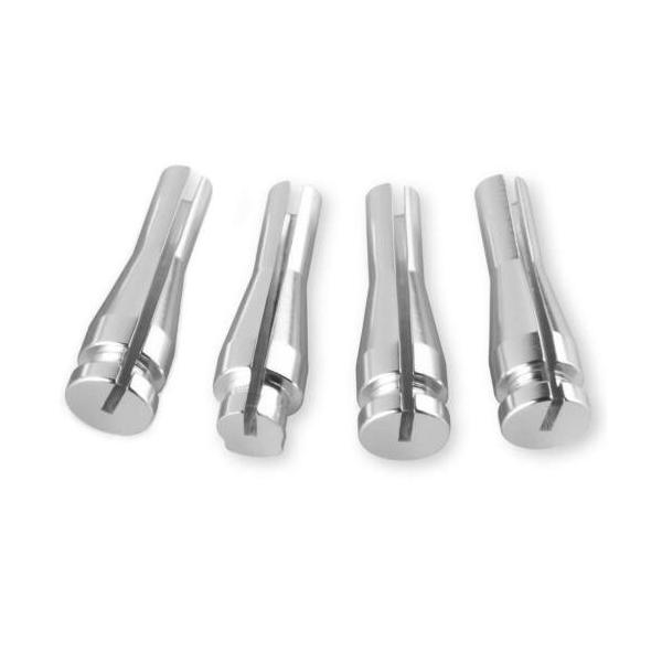 ドアロックワイヤーケーブル先端のストッパー部分交換用部品ドア1枚分で丸型3個とカム型1個の計4個セット（ワイヤー2本の両端分）樹脂製で割れてしまいドアの開閉ができなくなるなどのトラブルが多く、対策として金属製で作られた商品です。樹脂成形でな...