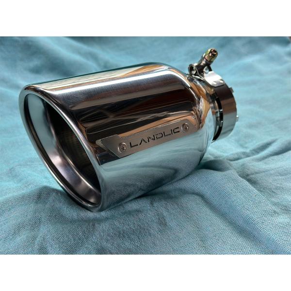 ■EX-TAIL本体/取付用Tクランプ/LANDLICエンブレム/取付ボルト/脱落防止用ワイヤーセット/アルミスペーサー