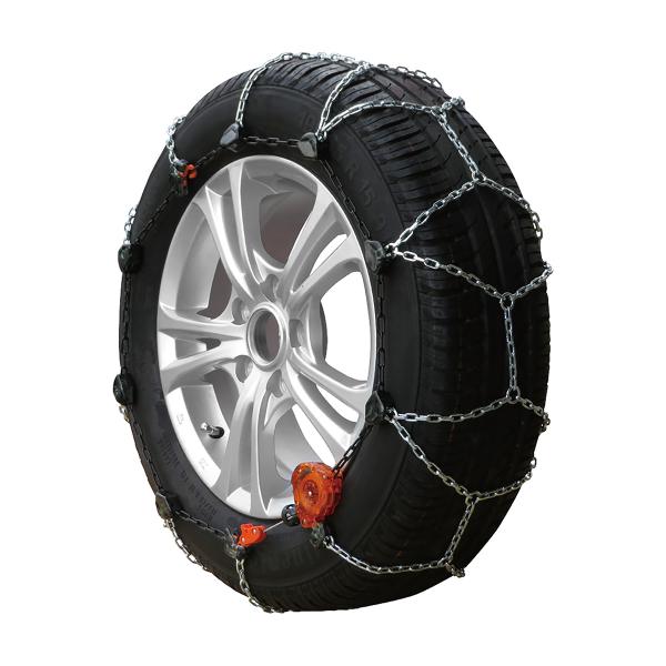 ■品番：L065■亀甲型自動増締め機能付きリングチェーン■速度50ｋｍ/ｈ以下を厳守してください■セット内容：チェーン本体1セット分、取扱説明書、作業用手袋、補修用リング2個、止め具2個