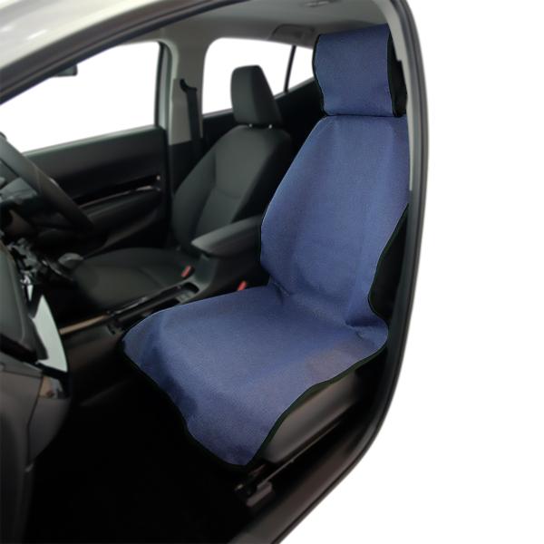 ■品番：BO-2852■カラー：ネイビー■サイズ：普通車用・軽自動車用フリーサイズ・軽自動車から普通自動車まで、幅広く適合。後席にも適合可。■品質：表面／ポリエステル100%（Ag+銀イオン加工）　裏面／PVCコーティング