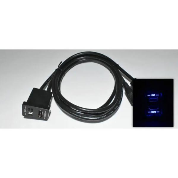■品番：KCUーY620HUーLED■ケーブル長：1.75m■同梱品・USBーHDMIユニット×1・汎用パネル×1・汎用ベース×1・トラスタッピングねじ（Φ4×10）×2・取付説明書×1・クッションテープ×1
