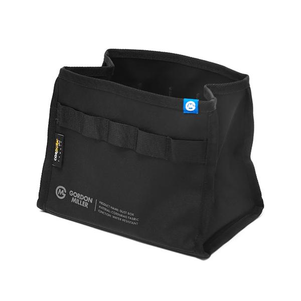 ■カラー：ブラック■サイズ：約D14×W22×H17cm■素材・本体素材：ポリエステル100％（裏面加工）PVCコーティング・モールテープ：ナイロン・面ファスナー：ポリエステル100％・ウエイト（錘）：スチール