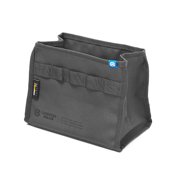 ■カラー：ダークグレー■サイズ：約D14×W22×H17cm■素材・本体素材：ポリエステル100％（裏面加工）PVCコーティング・モールテープ：ナイロン・面ファスナー：ポリエステル100％・ウエイト（錘）：スチール