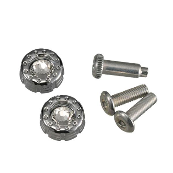 ■品番：LS416■カラー：クロームメッキ／クリスタル■製品サイズ：H9×W21×D21mm■製品重量：26g■外突規制対応■ナンバー視認性規制対応