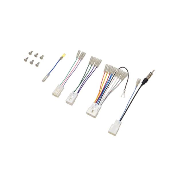 ■品番：NKK-Y55P＜セット内容＞電源/フロントスピーカースピーカー用コネクター（10P）、リアスピーカー用コネクター（6P）、車速用配線コネクター(5P)、アンテナ変換コード、アンテナ電源用変換コード、ネジ類 ■適合車種：トヨタ汎用2...