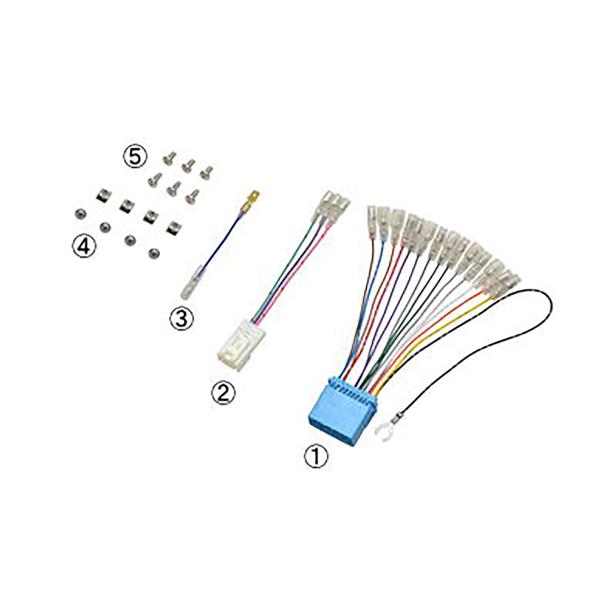■品番：NKK-S78P■セット内容・電源／フロントスピーカー／リアスピーカー用コネクター（２０Ｐ）・車速用配線コネクター（５Ｐ）・アンテナ電源用変換コード・スピードナット・ネジ類