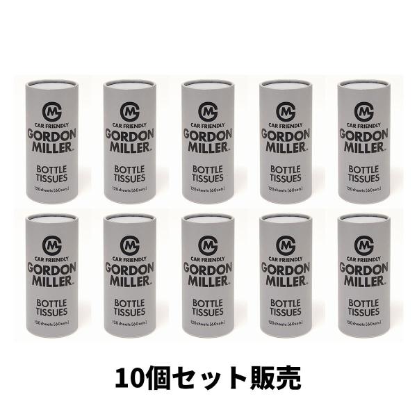■カラー：グレー■ティシューサイズ：縦180×横130mm■ボトルサイズ：約Φ68×H148mm■素材・ティシュー：竹パルプ・ボトル：紙・ボトル底面：ポリプロピレン■枚数：120枚（60組）■10個セット