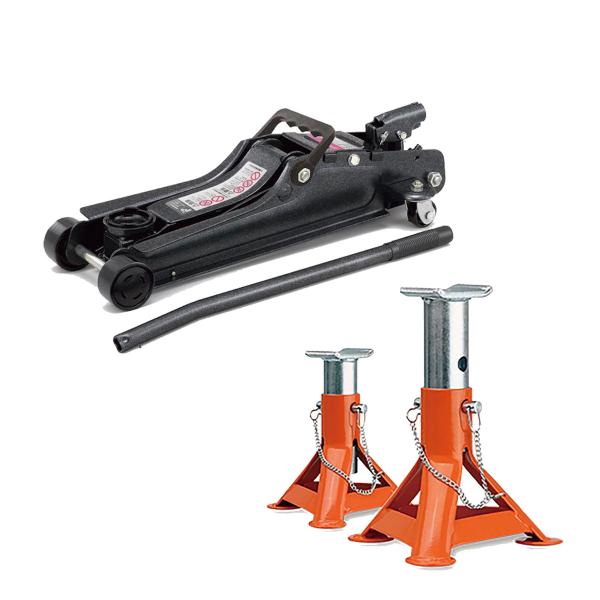 【ジャッキ】■品番：2102■最大荷重：2.0トン■揚程：85〜370mm※ジャッキアップ用アダプター（別売）取り付け時：105〜390mm■質量：11.8kg■サイズ：W217×L565×H150mm【キーパーマン】■品番：925■2脚入...