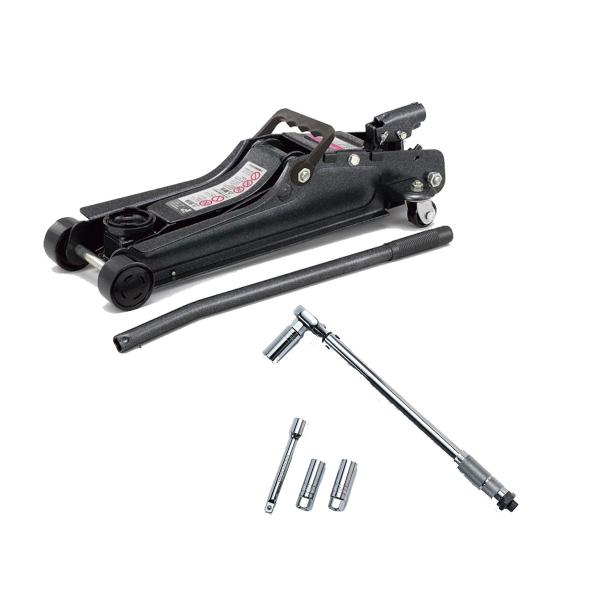 【ジャッキ】■品番：2102■最大荷重：2.0トン■揚程：85〜370mm※ジャッキアップ用アダプター（別売）取り付け時：105〜390mm■質量：11.8kg■サイズ：W217×L565×H150mm【レンチ】■品番：2059■トルク設定...