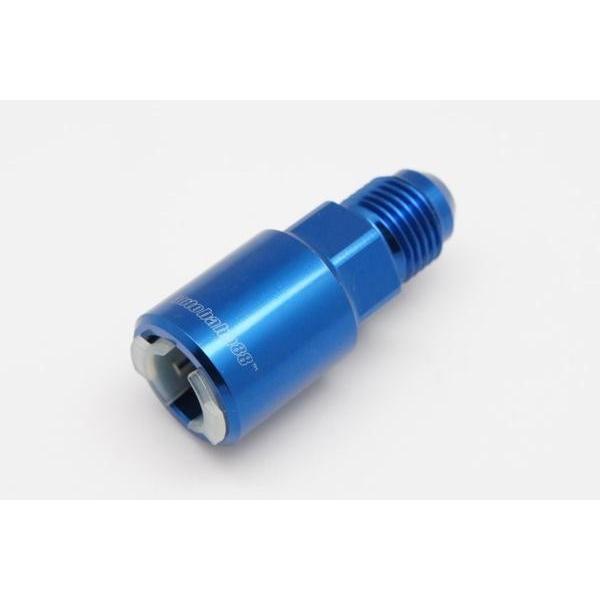 品番：FT166-A6-516商品説明：・材質： アルミ・サイズ：ストレート AN6オス-カプラーメス 【適応パイプ外径7.9ｍｍ（5/16″）】・配管ラインはクランプ締めなど要らず、ワンタッチで一体化になり、作業性、安全性に拘る構造・個数：1個