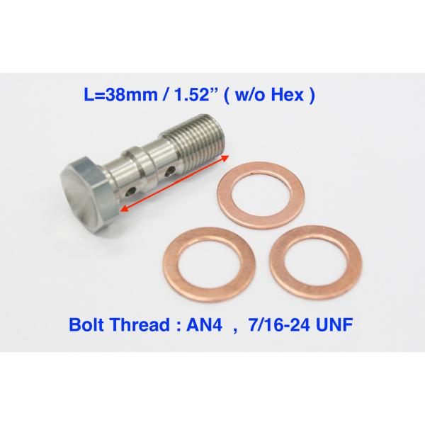 品番：FTSS001D-AN430mm<br><br>商品説明： <br>・ステンレス製 ブレーキ用　ダブルバンジョーボルト <br>・サイズ：AN4 L=30mm<br>・個数：...