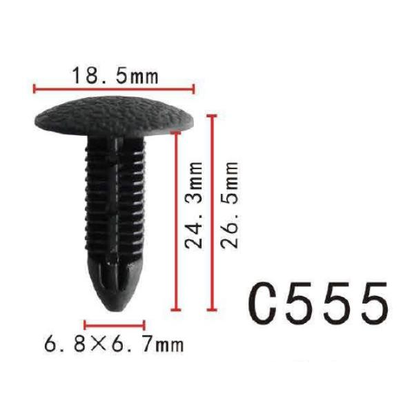 商品説明:・注意： 適応について、図面に示している寸法で独自ご判断下さい。・材質： ナイロン・販売個数： 10個・純正品番 :8941455150, 94145515・純正品番:94145515,8941455150,90467060611...
