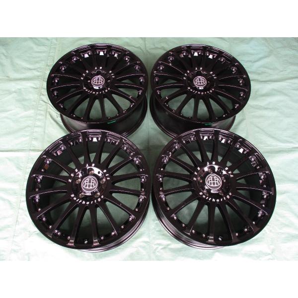 ホイール：Ｒｏｌｆｈａｒｔｇｅ　Ｆ１６ＧＴ ＲＳＲ　ブラックエディションホイールサイズ：７．５Ｘ１８　５Ｈ　ＰＣＤ１１２　インセット４５　※ＥＡＳＹ　ＦＩＴ対応車種：フォルクスワーゲン　ザ・ビートル、パサート、パサートオールトラック、ティグ...