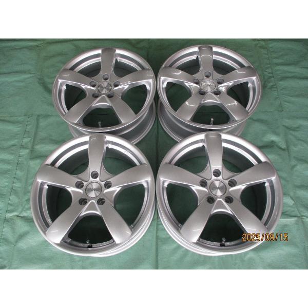 ホイール：ＷＯＲＫ　ＥＵＲＯーＣＩＮＱ　シルバーホイールサイズ：７．０Ｘ１６　５Ｈ　ＰＣＤ１０８　インセット３５対応車種 : ボルボ、ジャガー　年式によります。新品ホイールのみ４本セットです。画像はイメージです。ＥＵＲＯ−ＣＩＮＱ付属のセン...