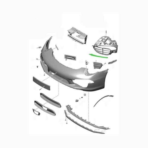 ポルシェ純正 ポルシェ 991.1 カレラ／カレラS用 左側 フロント バンパー ローワー ディスクです。・ポルシェ純正パーツ・991.1(991前期モデル 2011-2016)用・左側 フロント バンパー ローワー ディスクの単品販売*右...