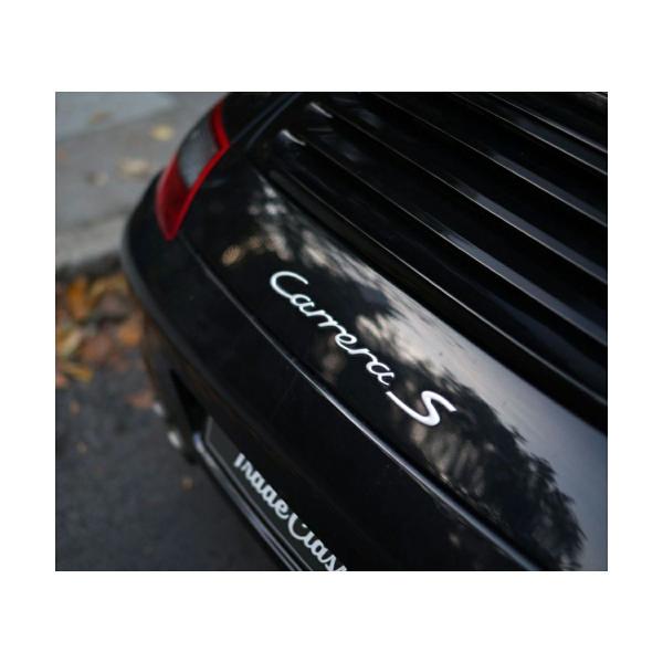 ポルシェ 997(911) カレラS／カレラ4S用 ポルシェ純正 エンジンリッド "S" ロゴ バッジです。・ポルシェ純正品・カラー：マットクローム・"S" ロゴのみの単品販売＊画像はイメージです。