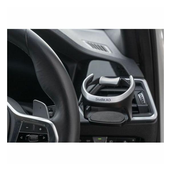 Studie AGのBMW 3シリーズ/M3(G20,G21,G80)/2シリーズ(G42)用 ドリンクホルダー左右セットです。BMW専門店・Studieプロデュースのオリジナルカップホルダーです。純正インテリアにマッチするカラーリング（ブ...