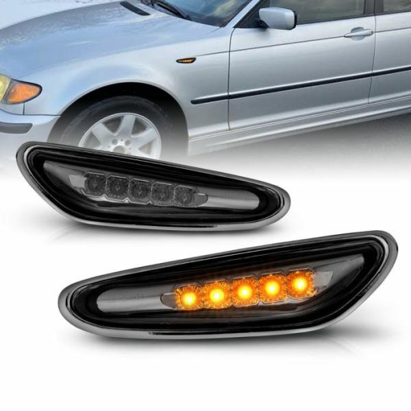 Anzo USA製の3シリーズ(E46)/X3(E83)等 フロント LEDサイドマーカー アセンブリです。エクステリアに個性的なアクセントをプラスします。取り付けは簡単なボルトオン、フィット感と機能についてメーカーテスト済み。・左右ペア販...