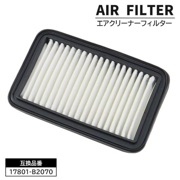 ■エアフィルター エアクリーナー 社外品 b2070ac-1-01002■保証期間:1ヶ月■純正品番:17801-B2070■メーカー:ダイハツ■車種:ウェイク ターボ■型式:LA700S LA710S■年式:2014/10〜2022/08...