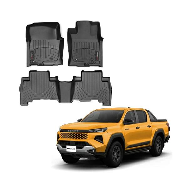 新型 HILUX ウェザーテック カーマット 防水 フロアライナー適合確認の際には、下記をご記載の上、お問い合わせください。・メーカー/車種/グレード・初年度登録年式/型式・ガソリン/ハイブリッド/PHEV/ディーゼル・その他（オートマ o...
