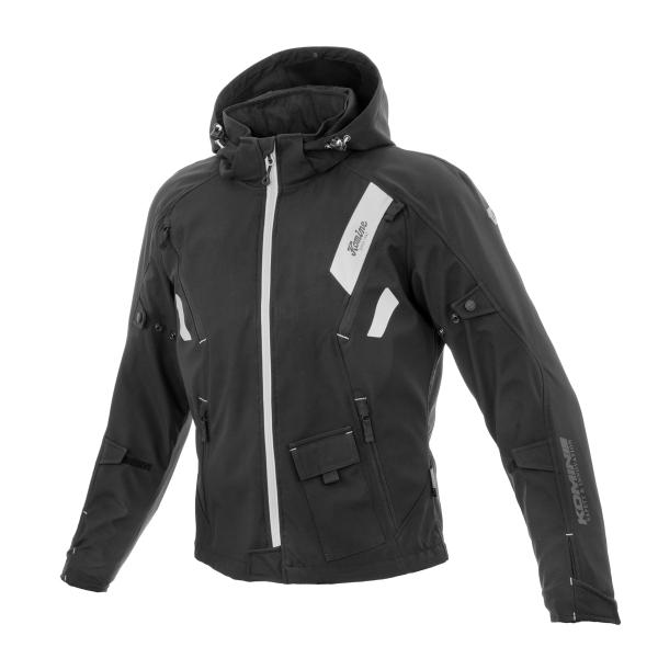 防風性と保温性に優れたソフトシェル素材を使用したフード付きウインタージャケット。高い衝撃吸収性 、優れた通気性をもつENIGMA G2プロテクターを肩・肘・胸部に標準装備。着脱可能な保温インナーとベンチレーションにより、幅広い気候に対応可能...