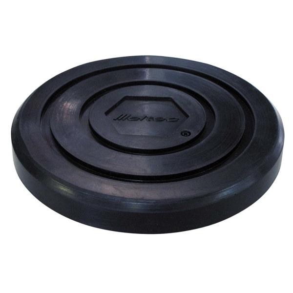 ラバーパッドガレージジャッキ受け皿(サドル)専用。車体をキズつけない、車に優しいゴム製。適合ジャッキF-71、FJ-03P材質合成ゴム本体サイズ / 重さ約φ140×19(Ｈ)mm約223g