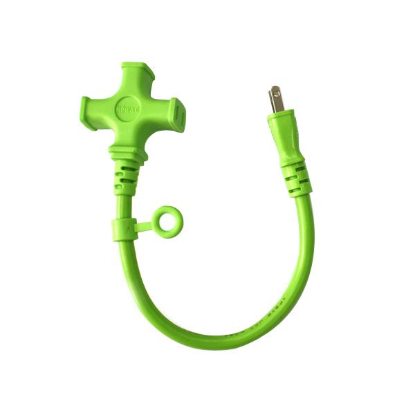 ◆◆用途◆◆15A・3ッ口・0.5mショートタップ。◆◆機能◆◆耐寒性に優れたやわらかい電線を使用した延長コードです。◆◆仕様◆◆●定格：15A・125V。●コンセント：2PX3ツ口。●色：緑。●電線サイズ：VCT2芯X1.25sq。●長さ...