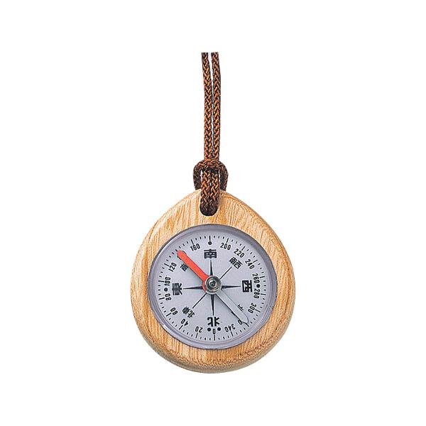 ◆◆用途◆◆東西南北の方向確認用コンパス。◆◆機能◆◆度数盤の北を指針(オレンジ)の先端に合わせ、方角を確認出来ます。高級天然素材のけやきを使用しています。10気圧防水で、水にも浮きます。◆◆仕様◆◆●本体サイズ：幅50mm×高さ57mm×...