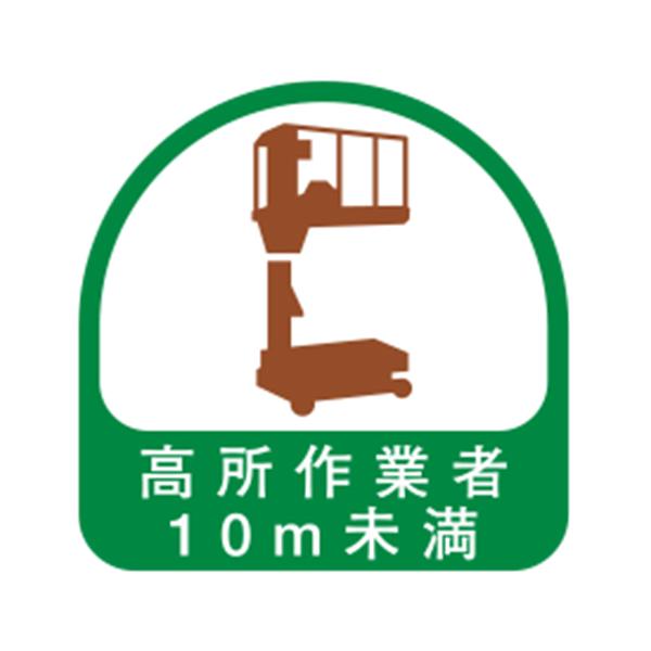 ◆◆用途◆◆ヘルメットシール。◆◆機能◆◆用途が一目で分かるヘルメット用シールです。◆◆仕様◆◆●サイズ：35×35mm。●高所作業者10m未満。●2枚入。◆◆材質◆◆●紙。※※注意事項※※ヘルメットのアール部分に注意して、シワや空気溜りに...