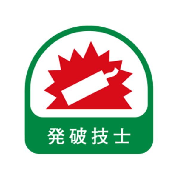 ◆◆用途◆◆ヘルメットシール。◆◆機能◆◆用途が一目で分かるヘルメット用シールです。◆◆仕様◆◆●サイズ：35×35mm。●発破技士。●2枚入。◆◆材質◆◆●紙。※※注意事項※※ヘルメットのアール部分に注意して、シワや空気溜りにならないよう...