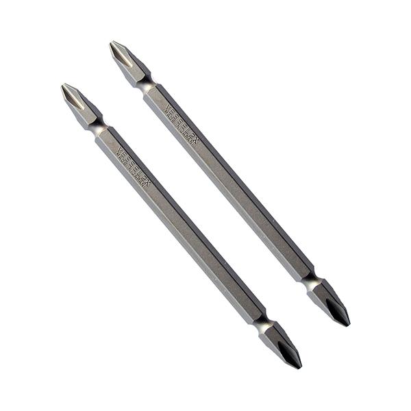 ◆◆用途◆◆ねじ締め作業。◆◆機能◆◆硬度を高く設定、耐摩耗性に優れています。コーススレッド・ボードスクリューやステンレスネジなどの硬いネジに最適です。両頭ビットです。◆◆仕様◆◆●サイズ：(+)NO.2。●全長：110mm。●軸径：六角対...