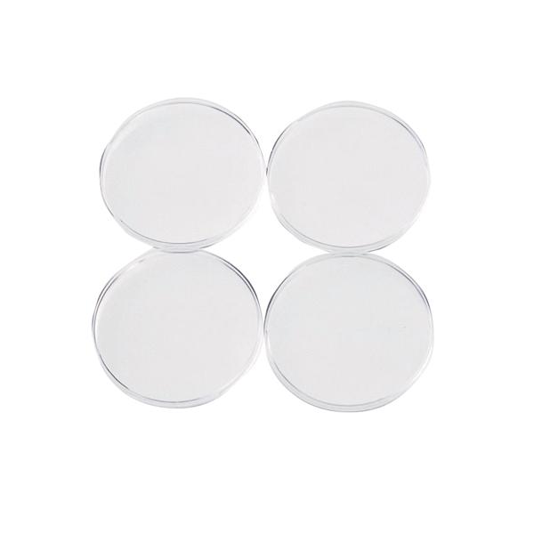 ◆◆用途◆◆ラウンドケースL用の蓋。◆◆機能◆◆単独分け用の蓋なので連結させずに蓋をすることができます。中身が見易いクリアータイプです。◆◆仕様◆◆●外寸：径70mm。●内寸：径63mm。●色：クリア。●入数：4枚。◆◆材質◆◆●蓋：スチロ...