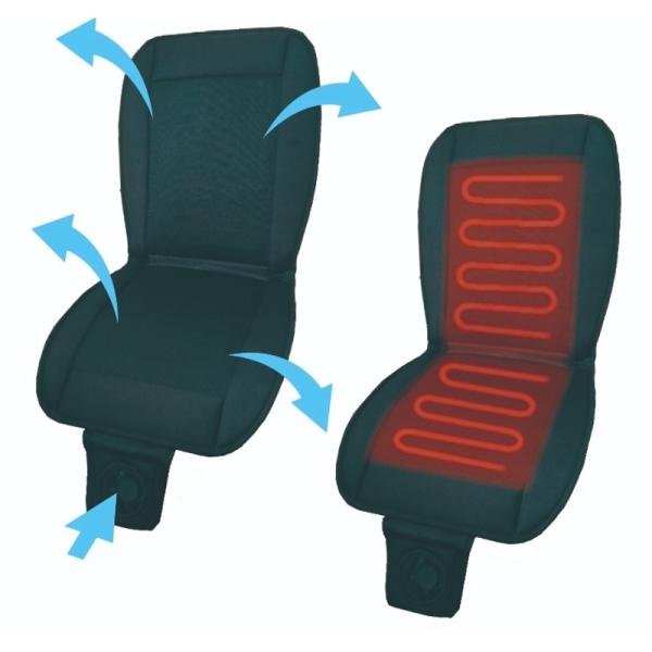 夏は涼しく、冬は暖かく●強力ファンがエアコンからの涼しい風を吸い込み、爽やかに送風！●クッション内蔵のヒーターが優しく包み込むように暖めます！■ 仕 様 ■●消費電力クール時：12W 0.5Aヒート時：36W 1.5A●ヒューズ：5A(カー...