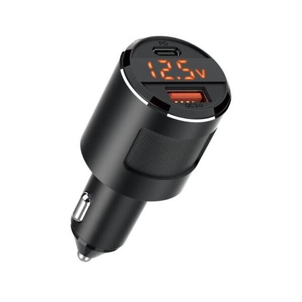 品番：F344品名：DCパワープラグC+A PD65W仕様：USB-C / USB-A / アルミ / ブラック●最大65Wまでの出力を持った、PD3.0対応のハイパワーDCソケットです。●Type-CポートはミドルクラスノートPCまで対応...