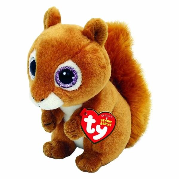 Beanie Babies スクワイア(M)手触り抜群。実際のどうぶつと同じ色合いが年齢、性別問わず愛されている商品。Tyのロングセラー商品です。 Name:SQUIRE - squirrel brownPOEM:I sleep in a ...