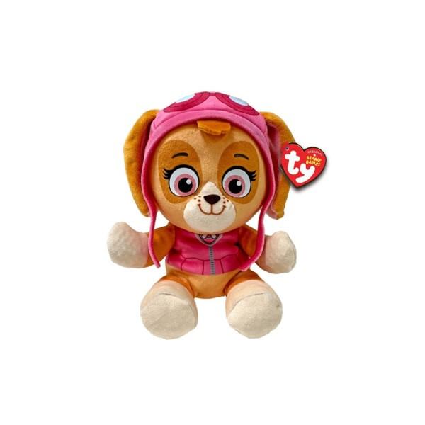 PAW PATROL スカイ (M)パウパトロールのキャラクター。スカイは世界中の人ーの心を掴んでいます！このふわふわのぬいぐるみは、明るいゴーグルと飛行ギアで、スカイの冒険心と愛くるしい魅力を完璧に表現しています。高空飛行ミッションの時も...