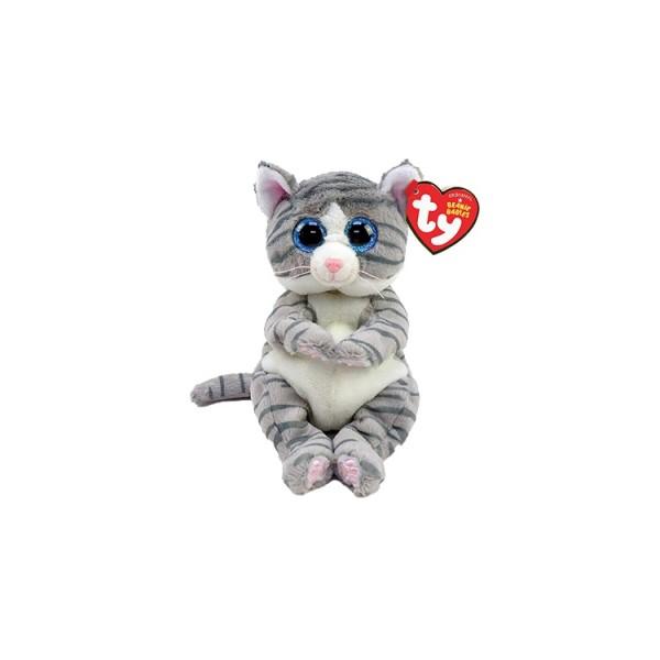 Beanie Belliesミツィ (M)手触り抜群。思わず撫でたくなるかわいいbelly！実際のどうぶつと同じ色合いが年齢、性別問わず愛されている商品。Tyのロングセラー商品です。Name:MITZI - grey tabby catPO...