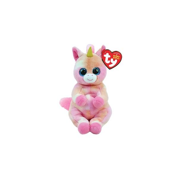 Beanie Bellies スカイラー (M)手触り抜群。実際のどうぶつと同じ色合いが年齢、性別問わず愛されている商品。Tyのロングセラー商品です。Name:SKYLAR - unicorn pink bellyPOEM:“Pink un...
