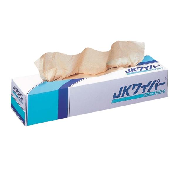 コシの強いティシュータイプのワイパー【特長】●JKワイパー150-Sの手軽さをワイドサイズで実現したのが、このJKワイパー100-S。低発塵で、素材表面のクレープ(ヒダ)がやや粗めにできていますので、工作機械や車両関係でのメンテナンスなど、...