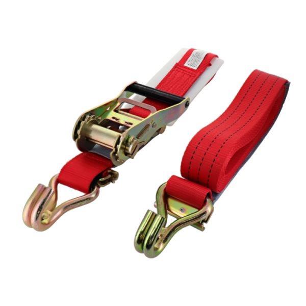 端末金具がJフックとレールフックの仕様で1本で平ボディトラックと箱車タイプの2つの用途に使用できる【用途】●中・大型トラックでの荷締め作業【特長】●本体金具・端末金具は熱処理済みで強靭●操作しやすいワイドハンドル採用【仕様】●本体金具:ラチ...