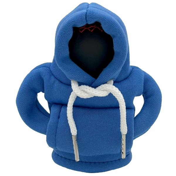 シフトノブをオシャレにかわいくシフトノブの熱さ・寒さ対策に！！材質：ポリエステル+スチール・ステンレスフードをかぶせたまま操作可能ですが。車種により操作できない車種もございます。品番:BM-675品名:パーカーノブカバー ブルーカラー:ブル...