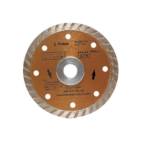 振動が少なく綺麗な切り口なウェーブ形状のダイヤモンドカッターです。■■■用途■■■コンクリート・ブロック・レンガ・モルタルなどの切断作業。■■■機能・特徴■■■切断時の振動や切断面のチッピングが少ないきれいな切り口のウェーブタイプです。■■...