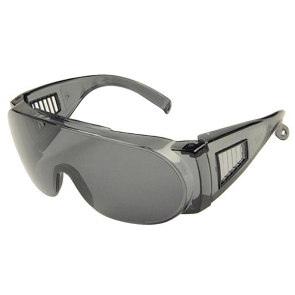 スモークレンズ採用で屋外での作業に最適です。■■■用途■■■飛来物が発生する作業時の眼の保護。■■■機能・特徴■■■度付眼鏡の上からかけることができます。紫外線を99.9%カットします。かけ疲れしにくい軽量タイプです。衝撃に強いポリカーボネ...