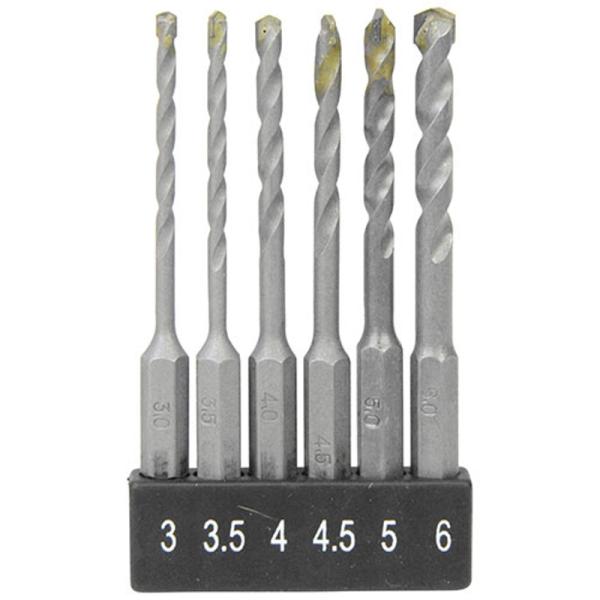 各所材料への穴あけが可能です。■■■用途■■■鉄・ステンレス・アルミ・樹脂・木材・ブロック・レンガなどの穴あけ作業。■■■機能・特徴■■■刃先にはシンニング加工を施している為、材料への食いつきが良くすべりにくです。6.35mm六角軸を採用し...