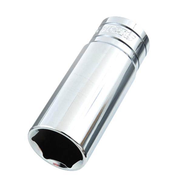 突き出たボルトのナットに最適なディープタイプです。■■■用途■■■六角ボルト、ナットの締め緩め作業。■■■機能・特徴■■■ボルトが飛びだしている場合や、奥まった場所での作業に適しています。■■■仕様■■■●差込角：9.5mm(3/8インチ)...