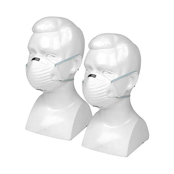 キャッチコピー接顔面が顔のラインに沿った3次元曲線によりフィット感抜群です。用途溶接作業・一般粉塵作業・農薬散布用。特徴簡単にしめひもの長さが行えます。金属部品を使用しておらず分別が容易です。国家検定合格品・区分DS2です。